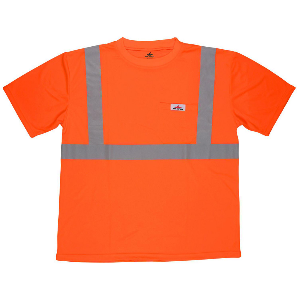 MCR Safety - Work Shirt: High-Visibility, T-Shirt, 2X-Large, Polyester ...