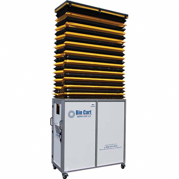 Air-Care - Portable Containment Cart: 880 CFM, Washable Forever Filter ...
