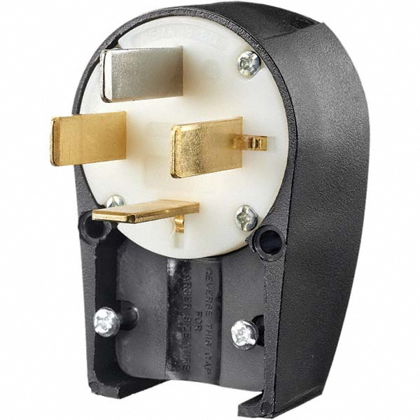Bryant Electric - Straight Blade Plug: Industrial, 18-60P, Black | MSC ...