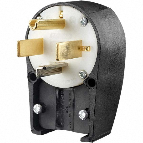 Bryant Electric - Straight Blade Plug: Industrial, 14-30P, Black ...