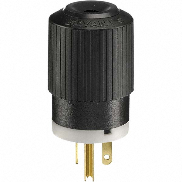 Bryant Electric - Straight Blade Plug: Industrial, 5-20P, 125VAC, Black ...
