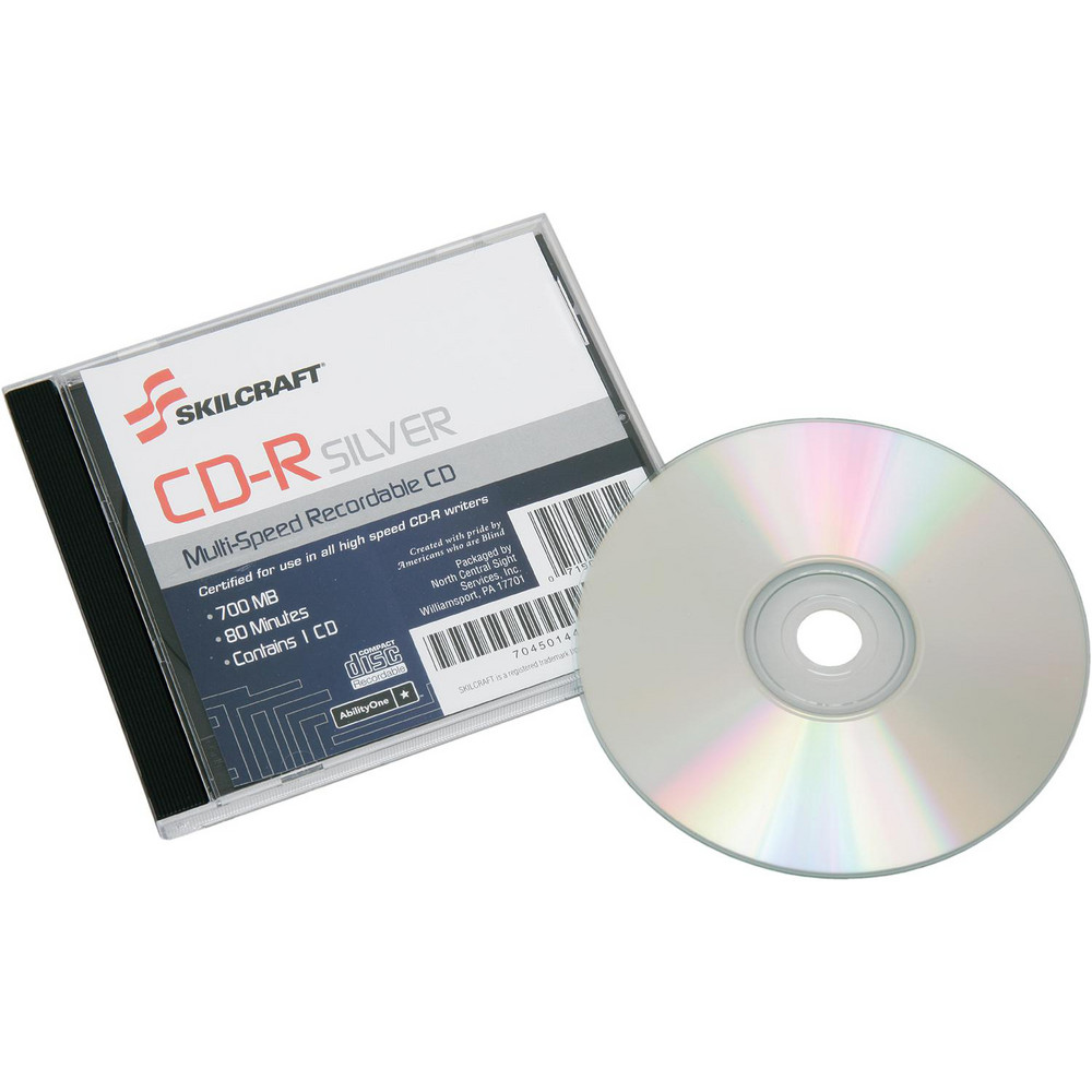 AbilityOne - Office Machine Supplies: CD-R Disc, Silver, 1 per Pack ...