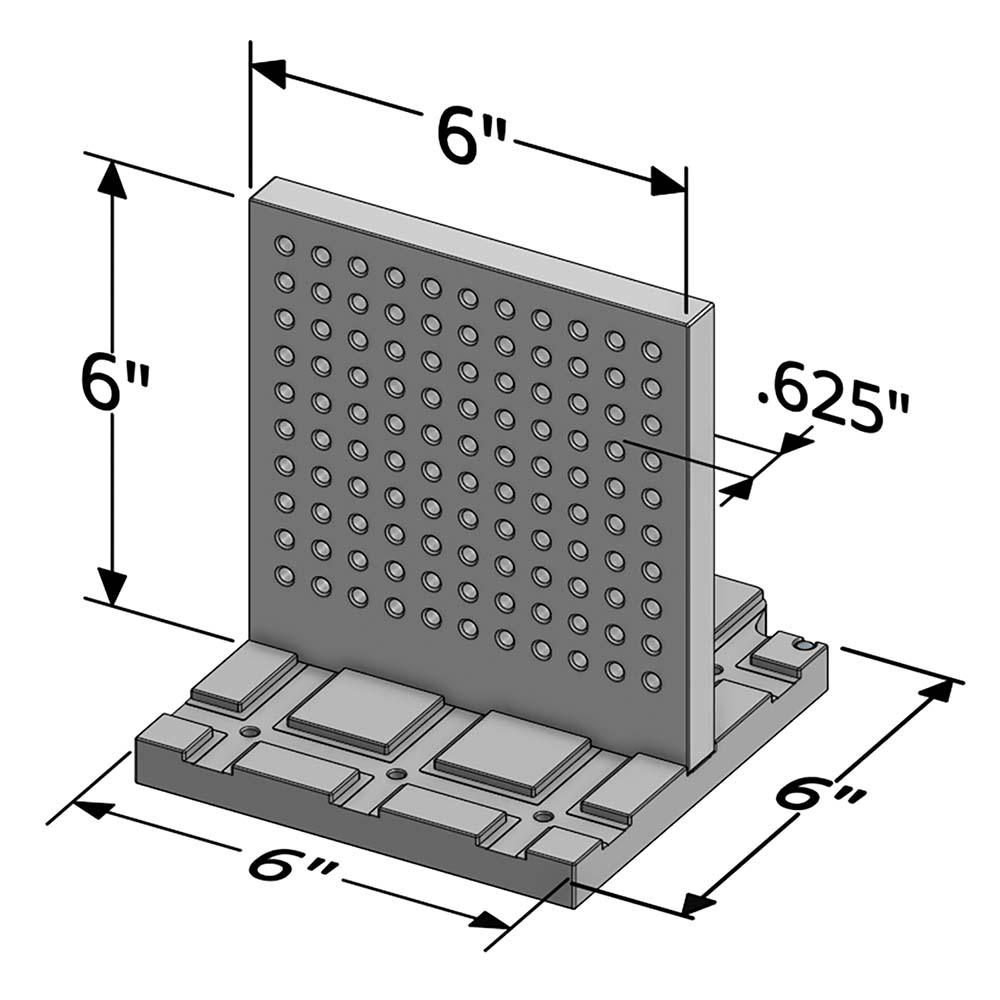 Phillips Precision - CMM Plate: 1/4-20 Thread, Aluminum | MSC Direct