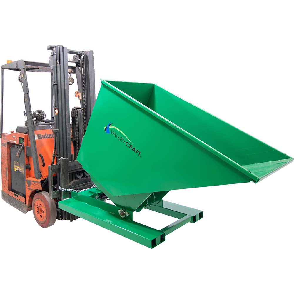 Valley Craft - Self-Dumping Hopper: 1 cu yd, 4000 lb, 66" Long, 36 ...