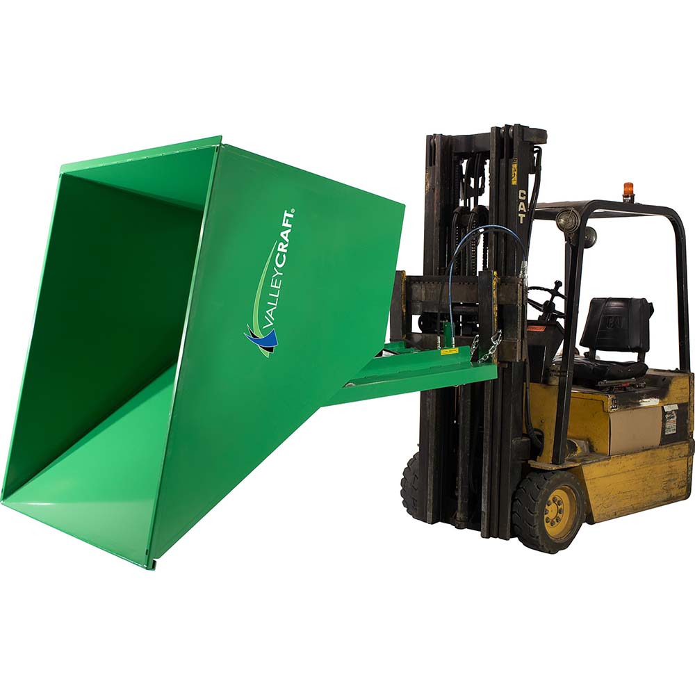 Valley Craft - Self-Dumping Hopper: 2 cu yd, 2000 lb, 69" Long, 57 ...