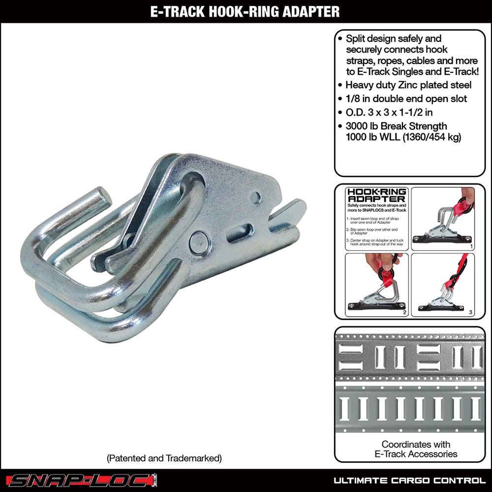 Snap-Loc - Anchors, Grips & Straps; Type: Hook-Ring Adapter ; Temporary ...