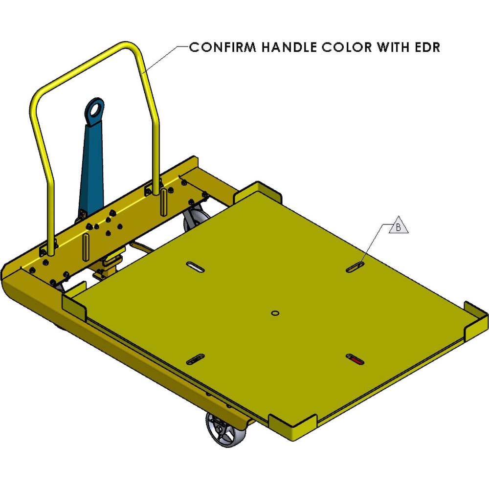 Hovair - Rotate Utility Cart: 59" Long, 50" Wide, Steel, 2500.000 lb ...