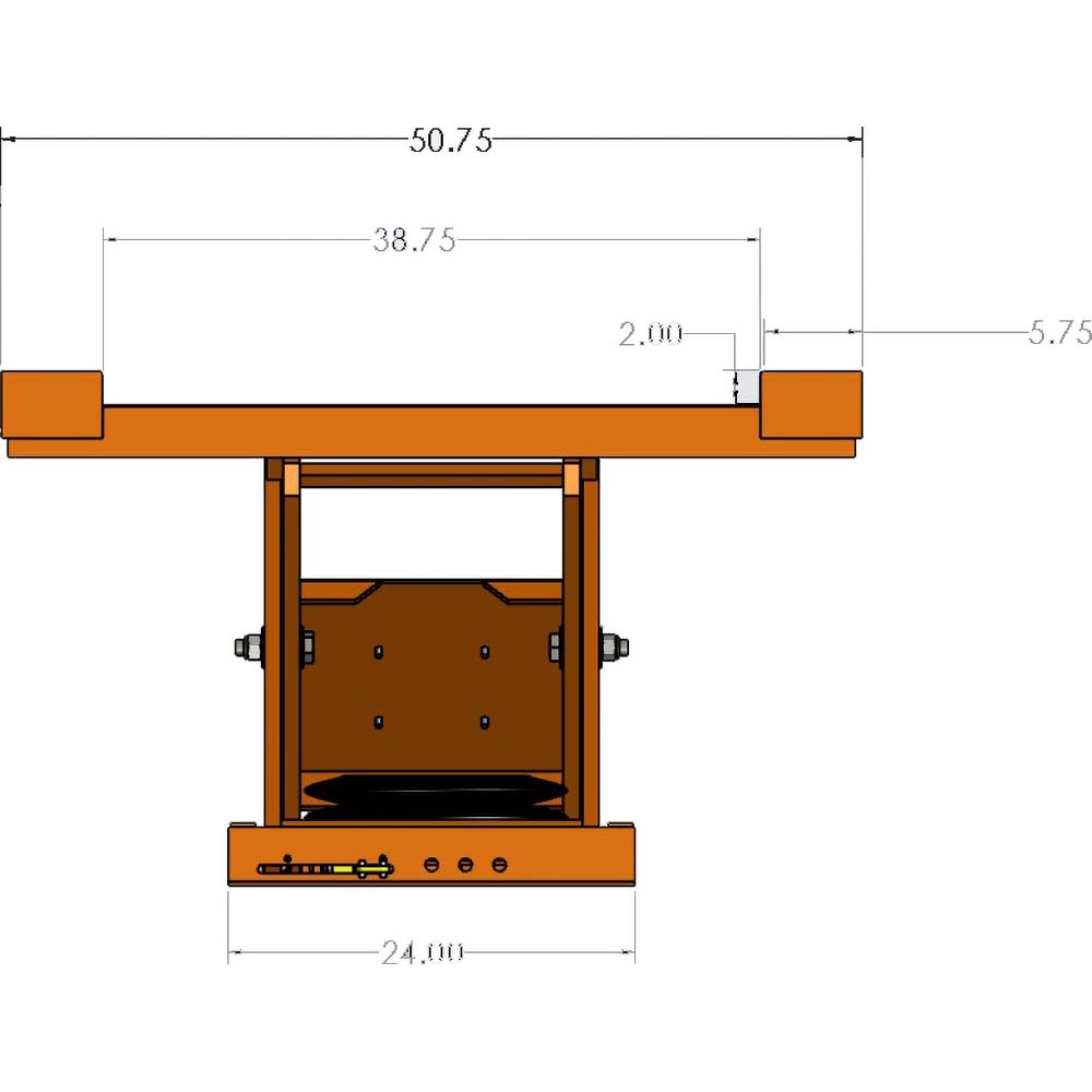 Hovair - Mobile Battery Lift Table: 2,000 lb Capacity, 7-1/2" Lift ...