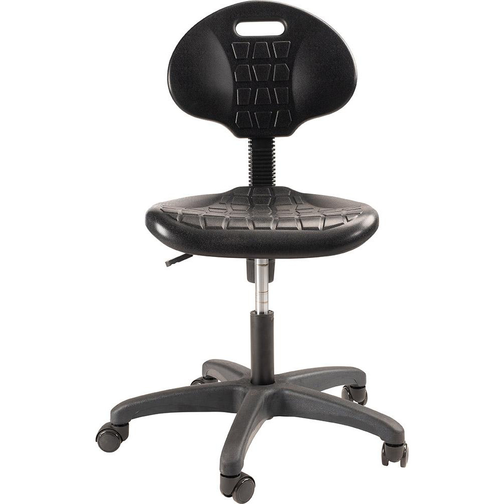 National Public Seating - Adjustable Height Swivel Stool: Polyurethane ...