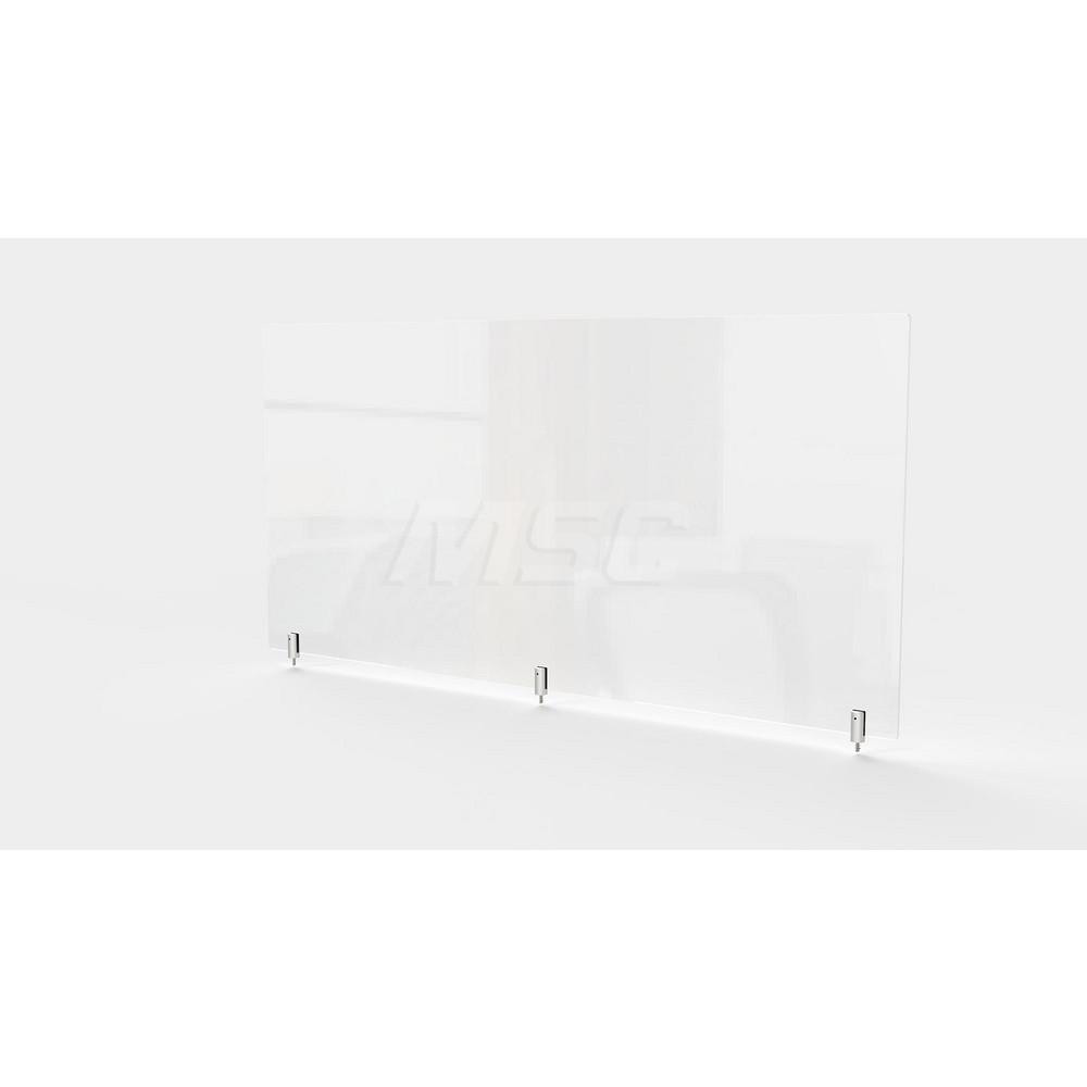 Ghent - Social Distancing Partition: 59" OAW, 18" OAH, Clear | MSC Direct