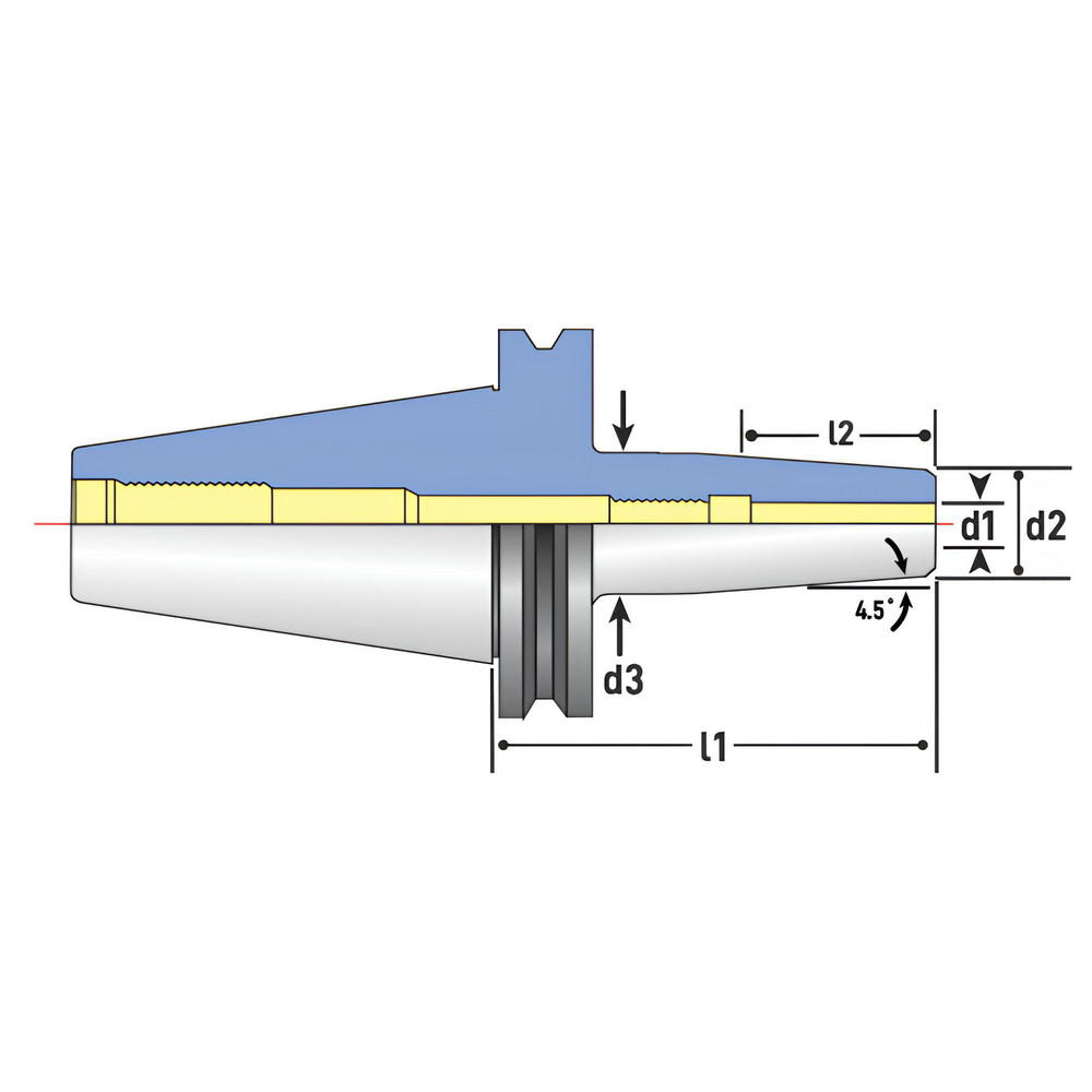 Techniks - Shrink-Fit Tool Holder & Adapter: ISO30 Taper Shank | MSC Direct