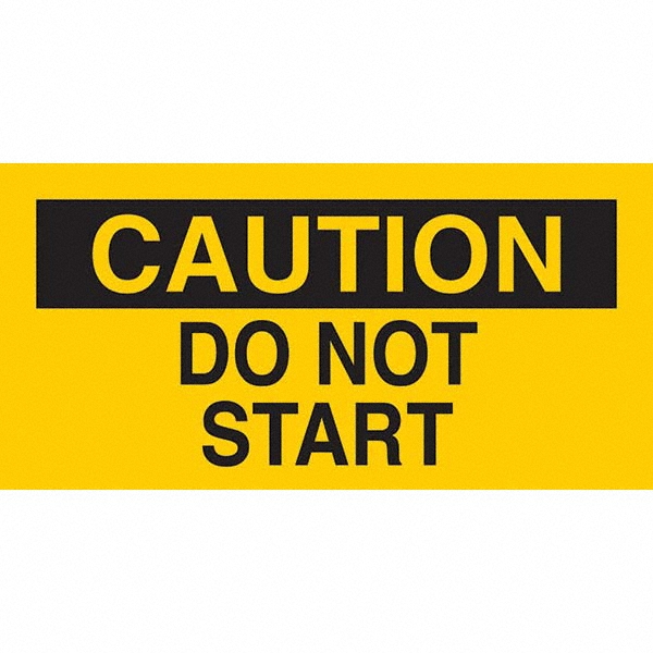 Brady - Accident Prevention Label: Rectangle | MSC Direct