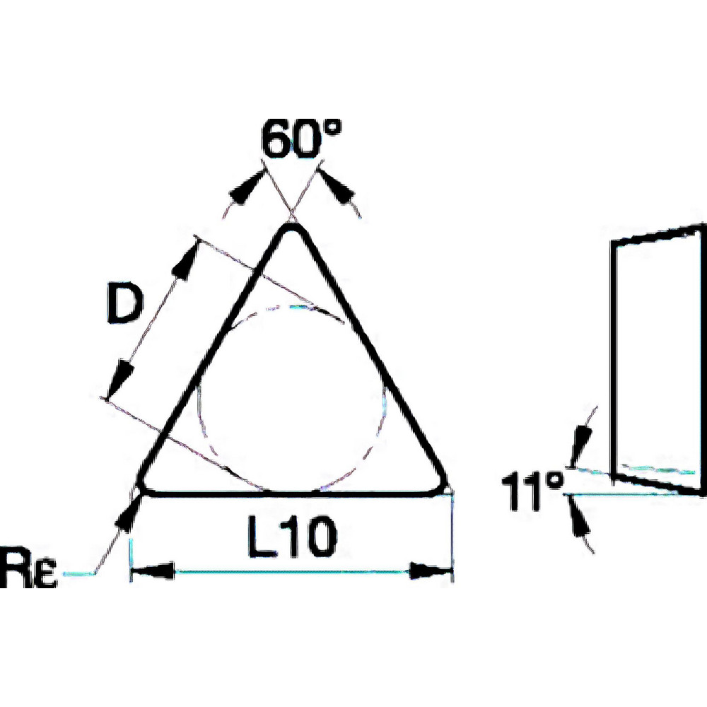 Widia - Turning Insert: TPMR323, Carbide | MSC Direct