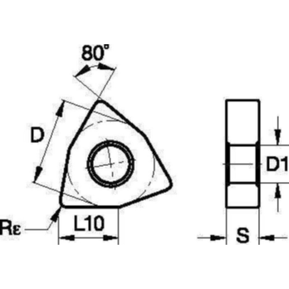Widia - Turning Insert: WNMG433MR, Carbide | MSC Direct