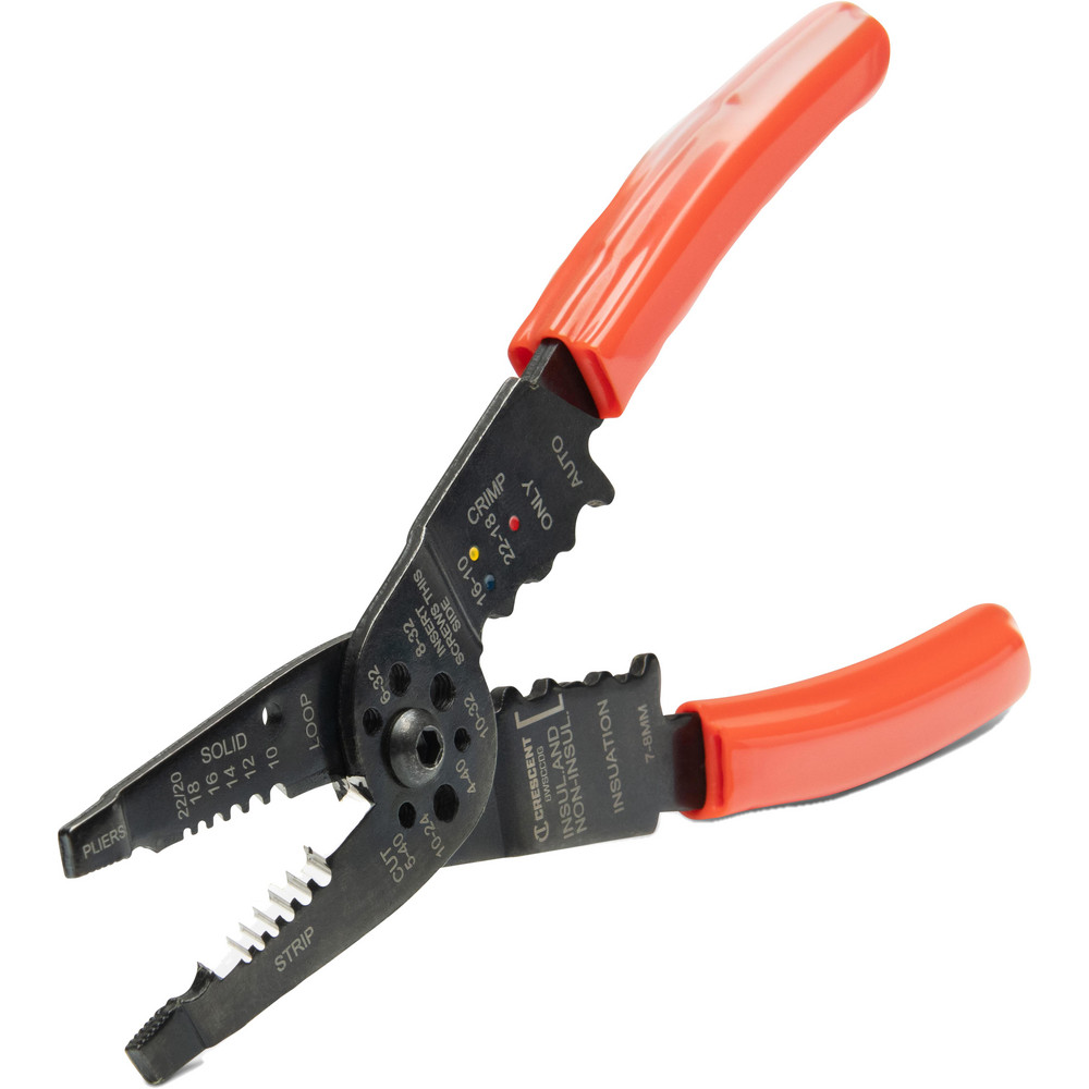 Crescent - Wire & Cable Strippers: Maximum Capacity: 10 AWG; Type: Wire ...