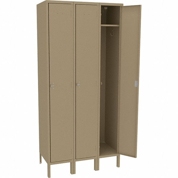 Tennsco - 3 Door, 1 Tier, Welded Locker - 95305017 - MSC Industrial Supply