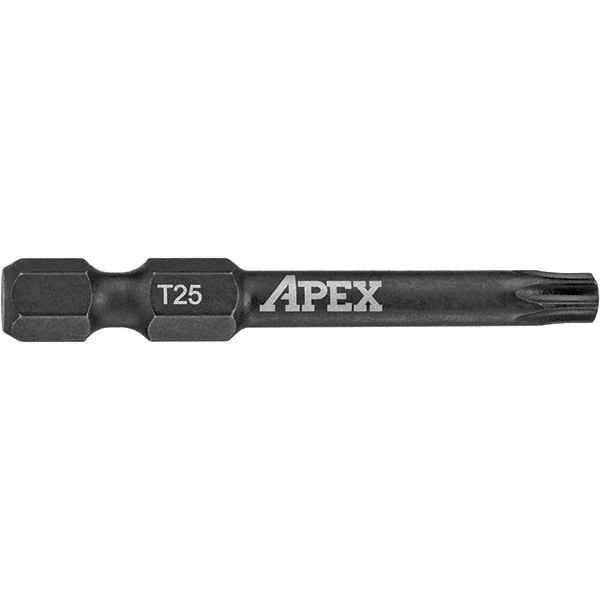 Apex - Power Screwdriver Bit: T25 Torx, 1/4" Hex Drive | MSC Direct
