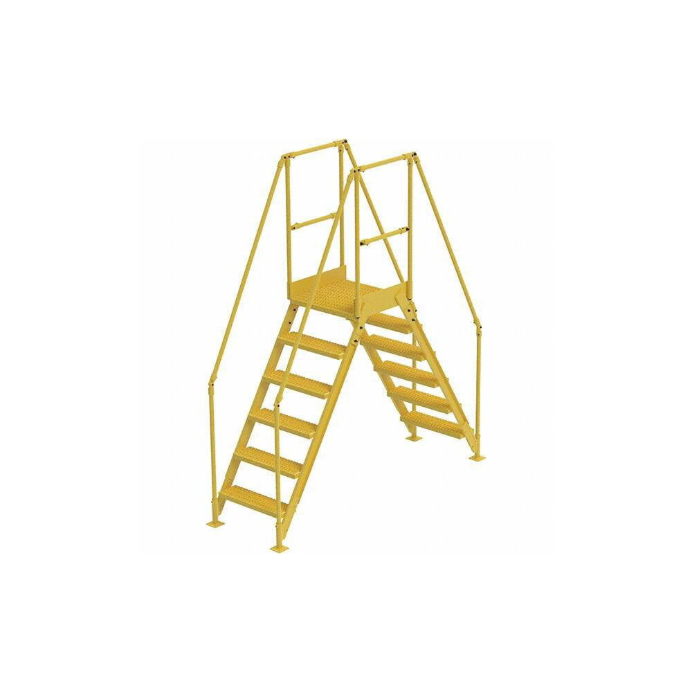 Vestil - 6-Step Steel Crossover Bridge: 500 lb Capacity, 23-1/2 ...