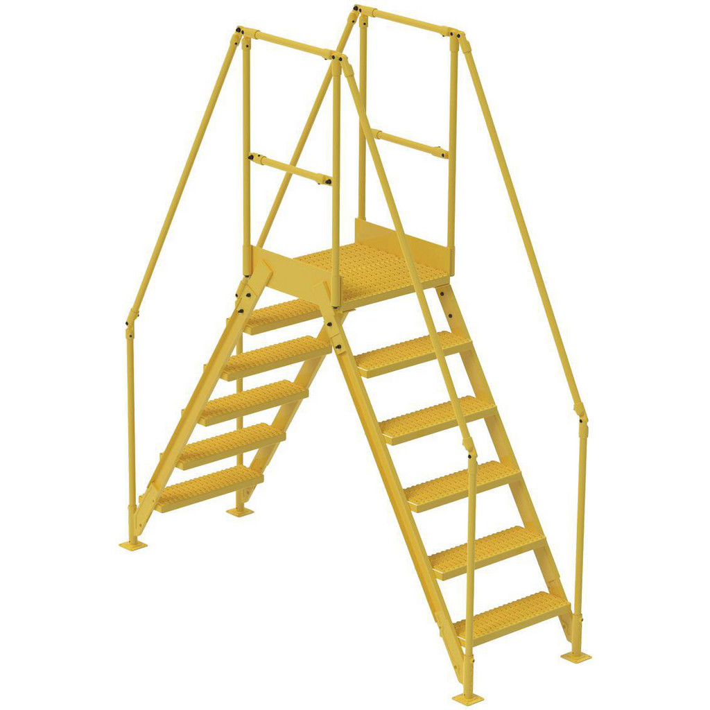 Vestil - 6-Step Steel Crossover Bridge: 500 lb Capacity, 23-1/2 ...