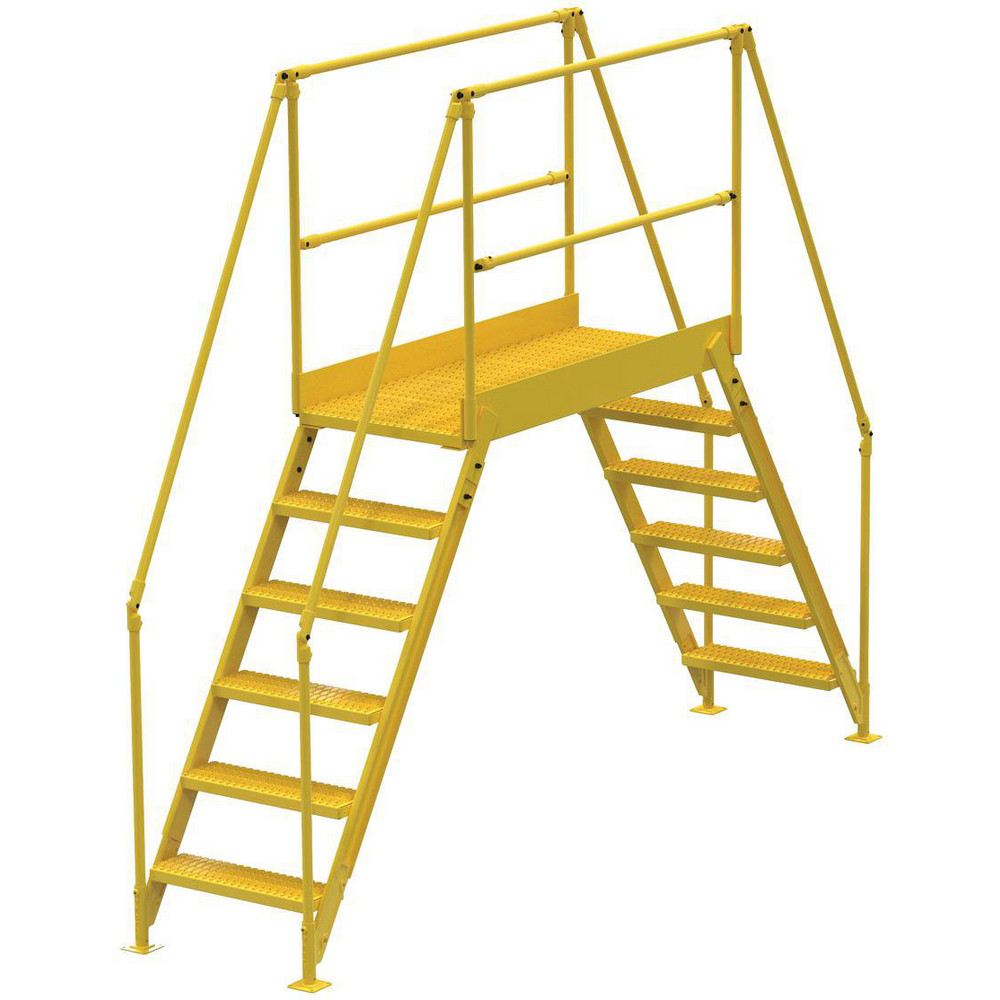 Vestil - 6-Step Steel Crossover Bridge: 500 lb Capacity, 23-1/2 ...