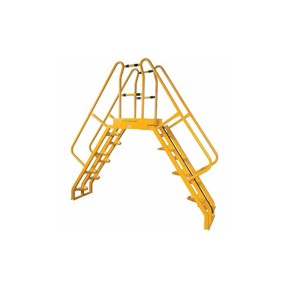 Vestil - 7-Step Steel Crossover Bridge: 350 lb Capacity, 20-1/16 ...