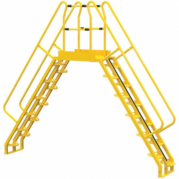 Vestil - 126-11/16" High 350 Lb Capacity 12 Step Crossover Bridge ...