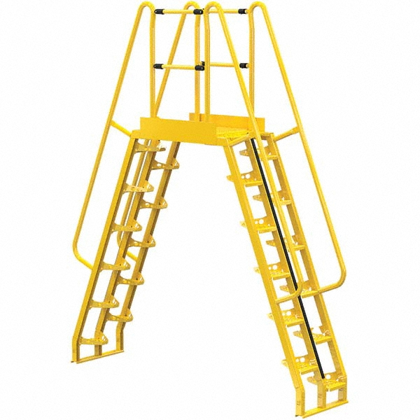 Vestil - 7-Step Steel Crossover Bridge: 350 lb Capacity, 20-1/16 ...