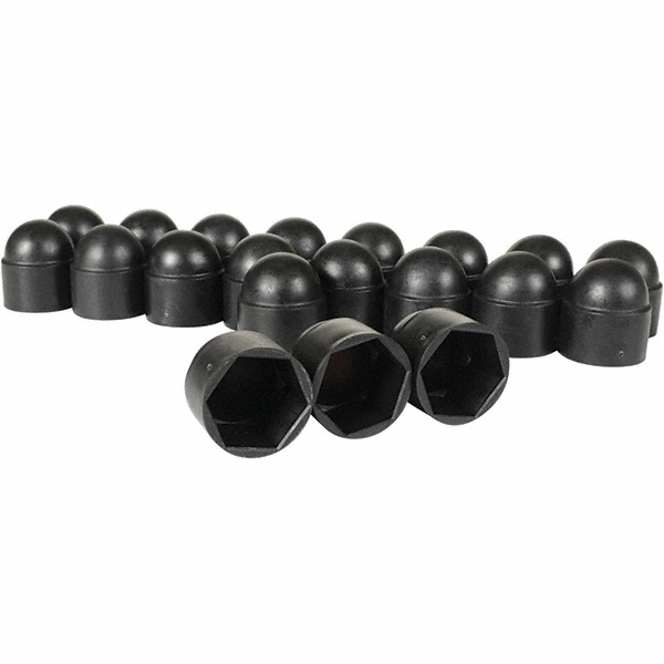 Vestil - Bollard Caps & Covers: Bollard Cover, Polyethylene, Black ...