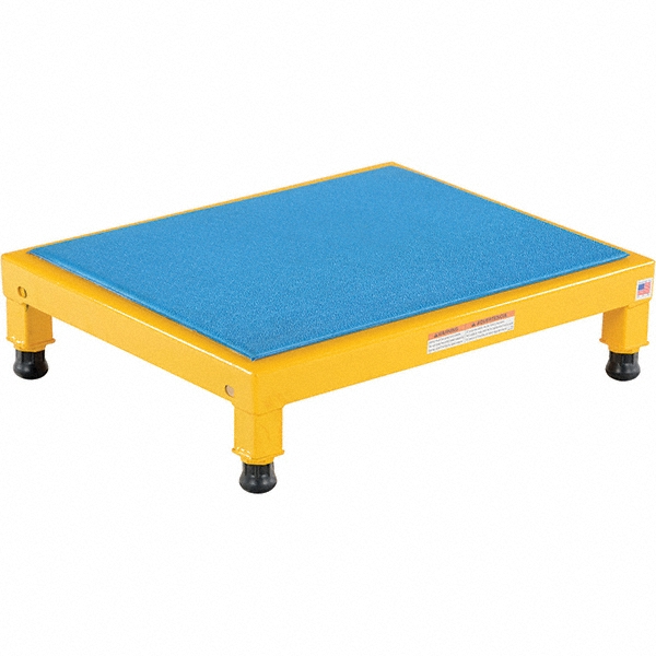 Vestil - Step Stand Stool: 5" OAH, 19" OAW, 1 Step, Steel, Yellow | MSC ...