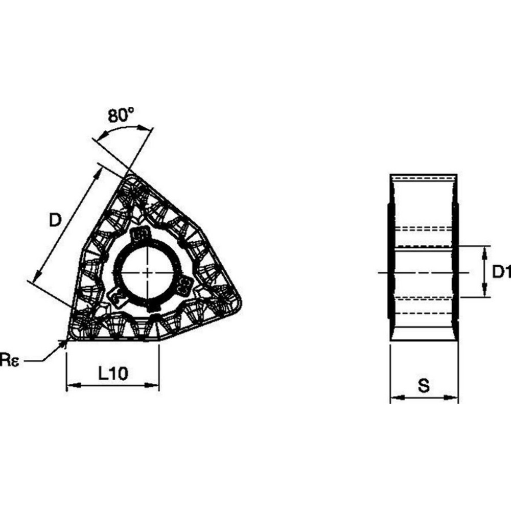 Widia - Turning Insert: WNMG432UR, Carbide | MSC Direct
