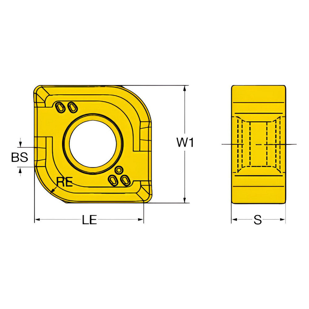Sandvik Coromant - Milling Insert: ANSI L331.1A-115048E-L50 2040, ISO ...