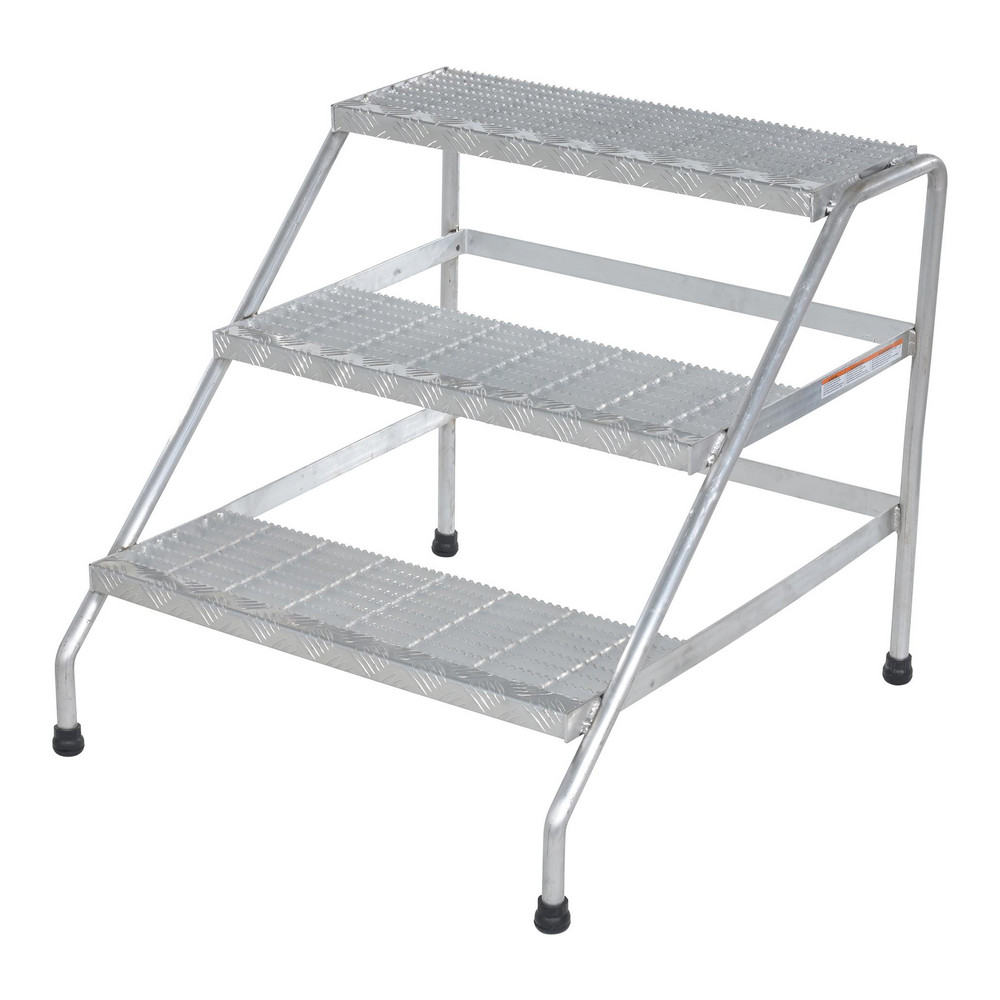 Vestil - 3 Step Aluminum Step Ladder: | MSC Direct
