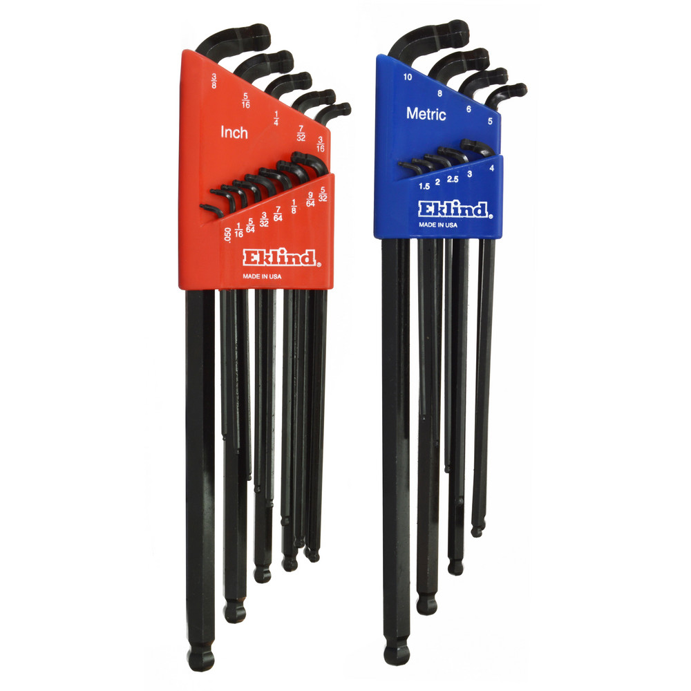 Eklind - Hex Key Sets: Tool Type: Double Ball Hex (allen) Key Set ...