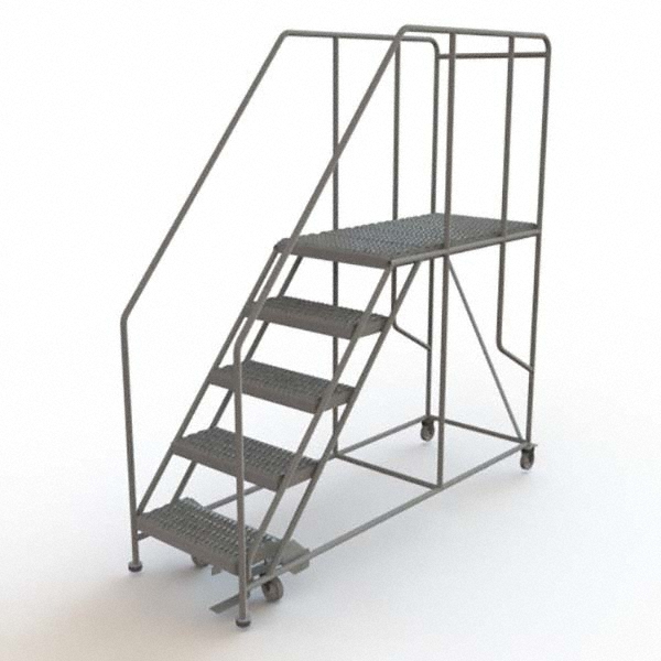 TRI-ARC - 5-Step Steel Work Platform: 800 lb Capacity, 24" Platform ...