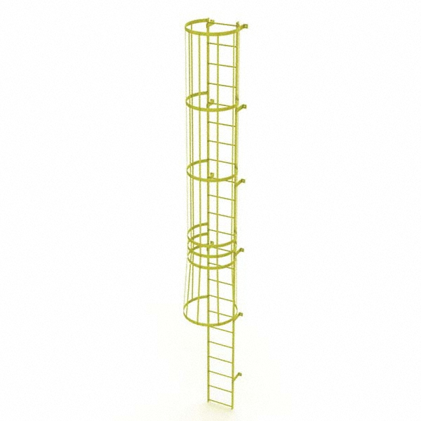 TRI-ARC - Steel Wall Mounted Ladder: 22.00" High, 23 Steps, 350 lb ...