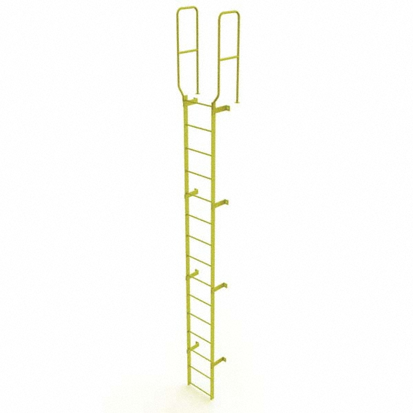 TRI-ARC - Steel Wall Mounted Ladder: 14.00" High, 15 Steps, 350 lb ...