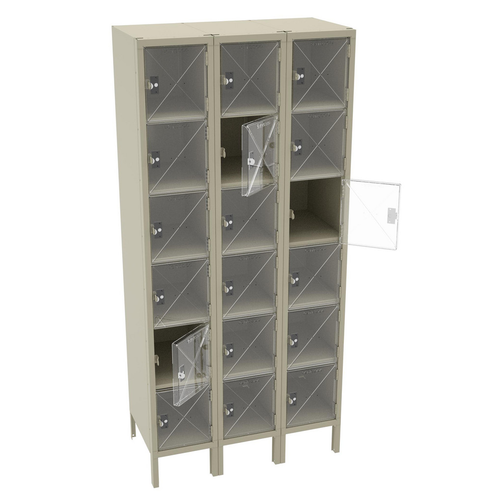 Tennsco - Lockers: Locker Style: 3-Wide; Locker Configuration: 3-Wide ...