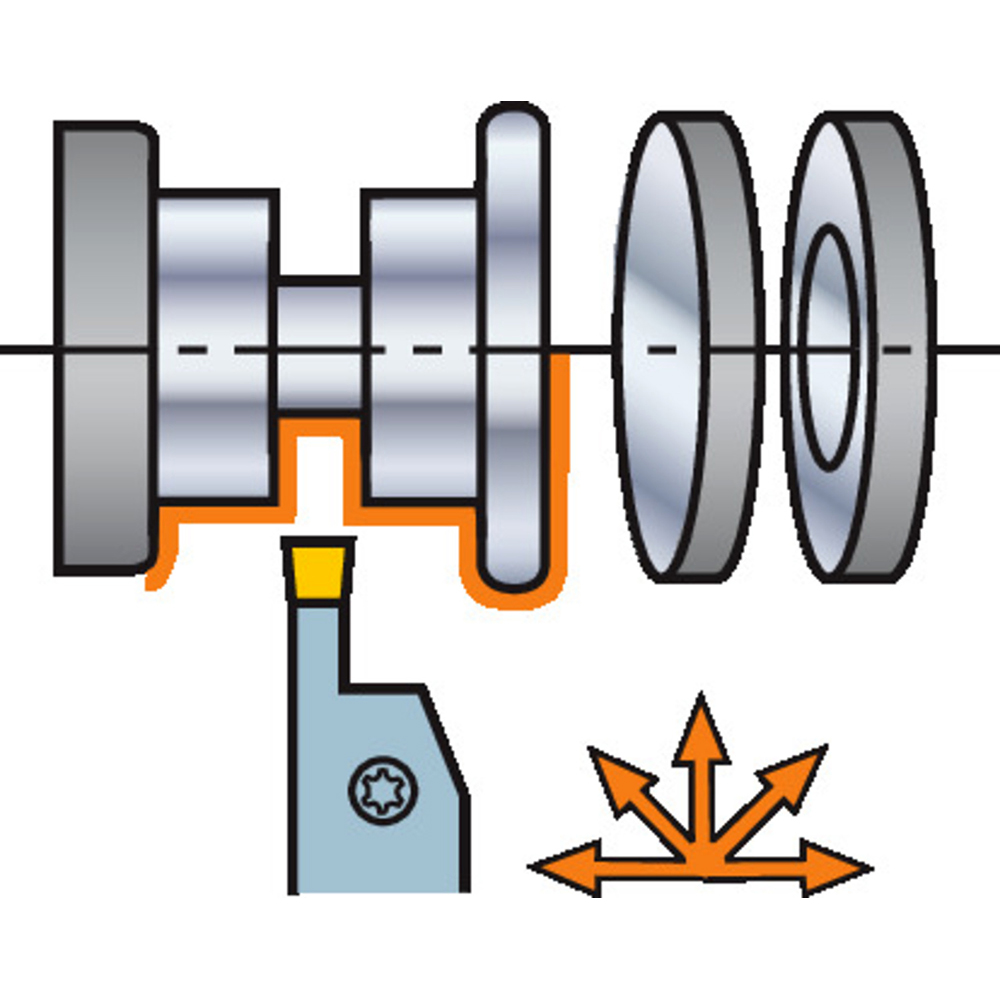 Sandvik Coromant - Indexable Grooving & Cut-Off Toolholders: Hand of ...