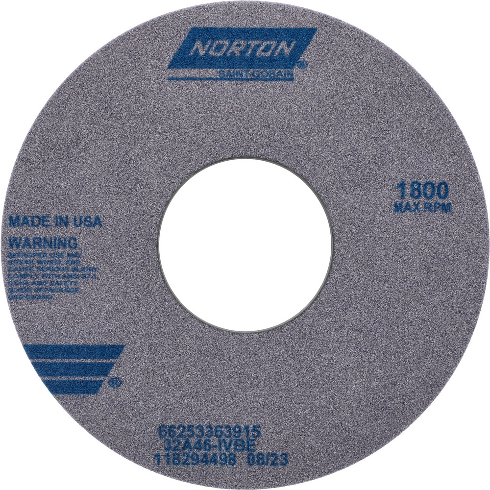 Norton - Surface Grinding Wheel: 14" Dia, 1" Thick, 5" Arbor, 46 Grit ...
