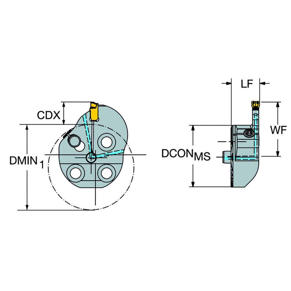 Sandvik Coromant - Modular Grooving Head: Right Hand, Cutting Head ...