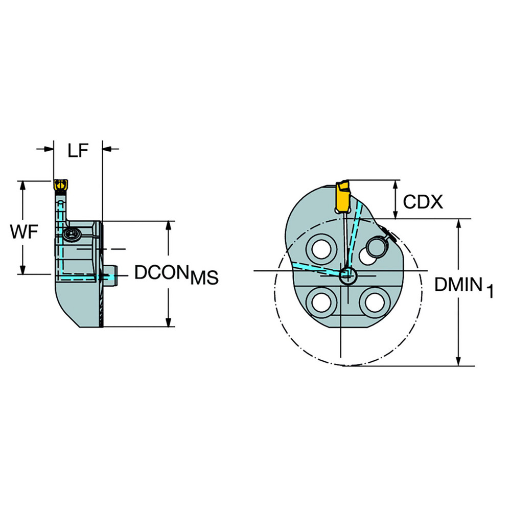 Sandvik Coromant - Modular Grooving Head: Left Hand, Cutting Head ...