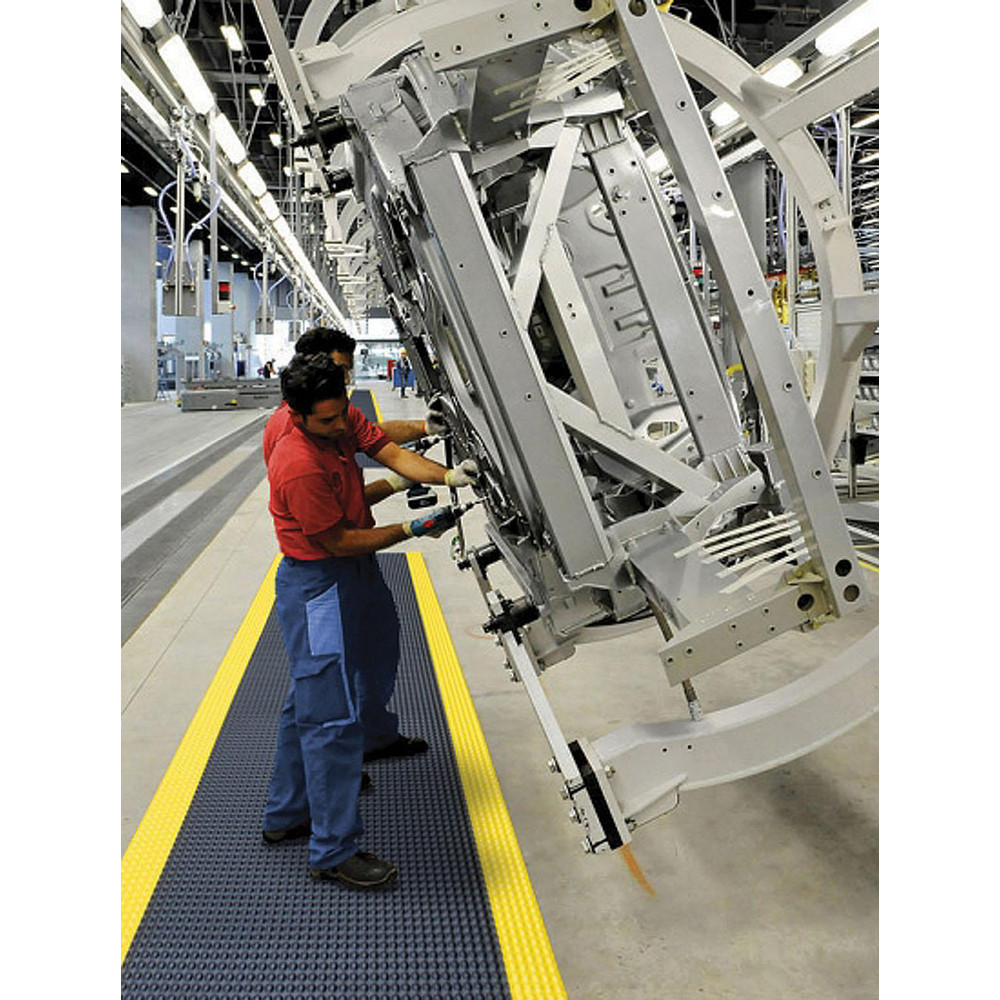 Notrax - Anti-Fatigue Mat: 5' Long, 3' Wide, 1/2 Thick, Vinyl, Beveled ...