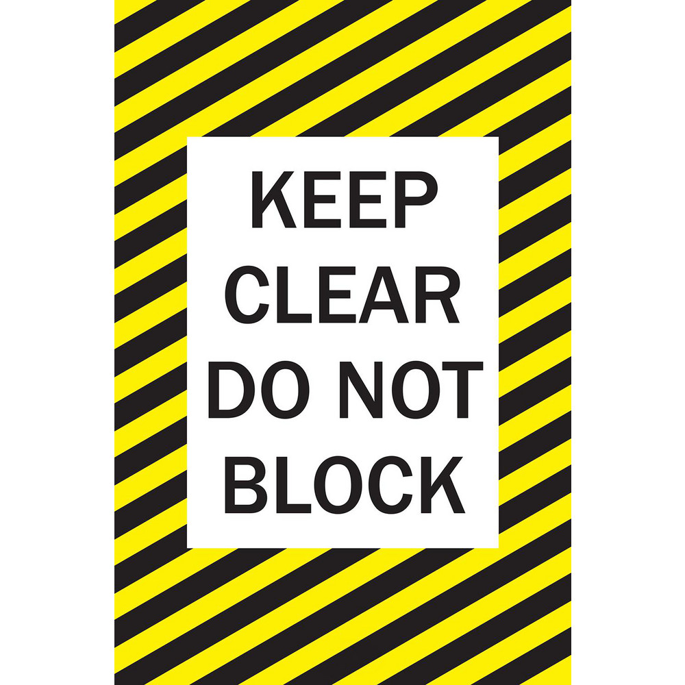 Mighty Line - Adhesive Backed Floor Signs: Message Type: Traffic ...