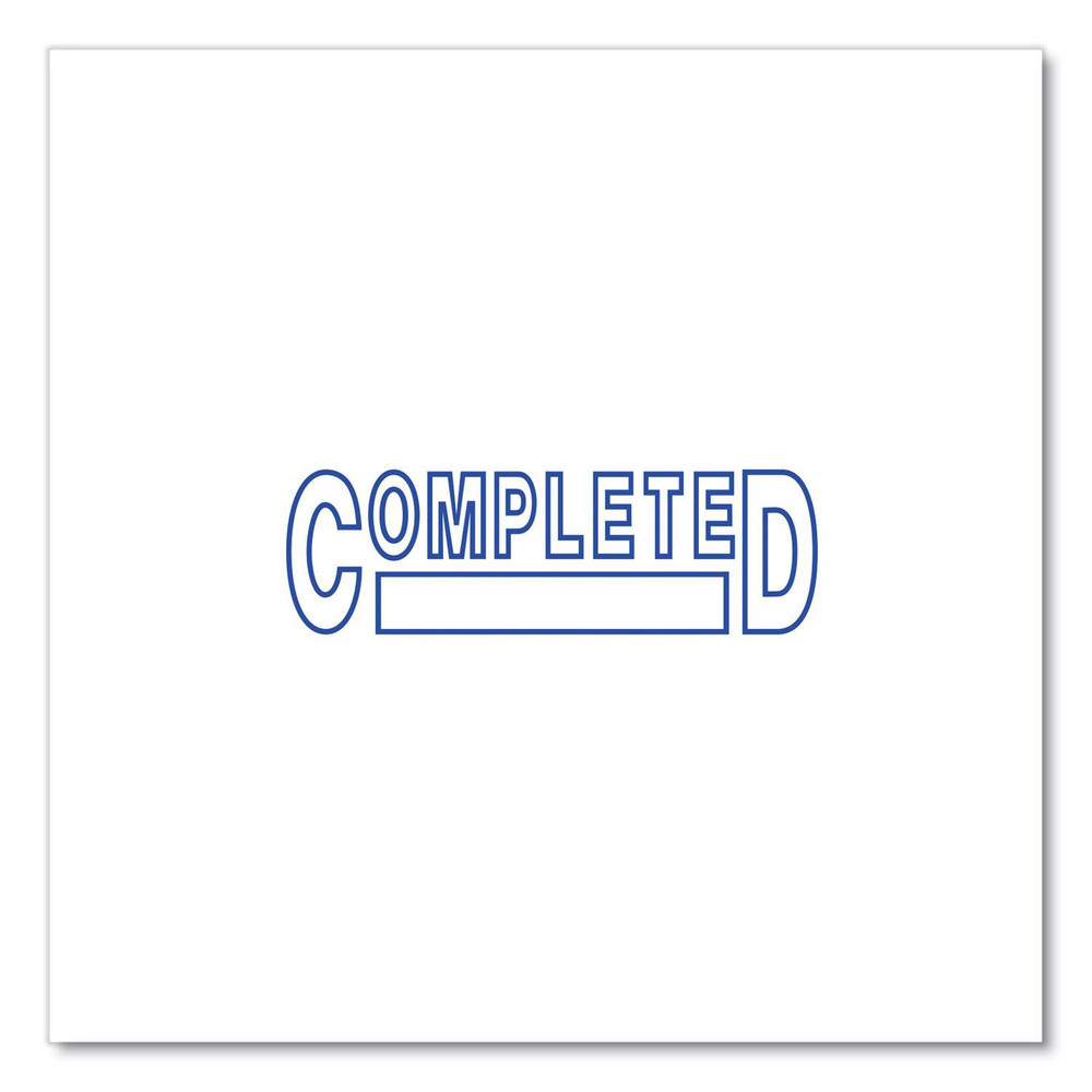 UNIVERSAL - Pre-inked Stock Stamps: Message: COMPLETED; Material ...