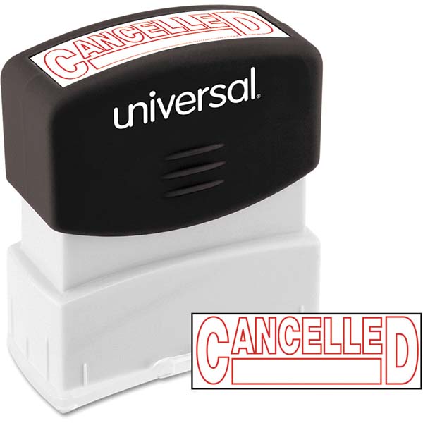 UNIVERSAL - PRE-INKED RED CANCELLED MESSAGE STAMP | MSC Direct