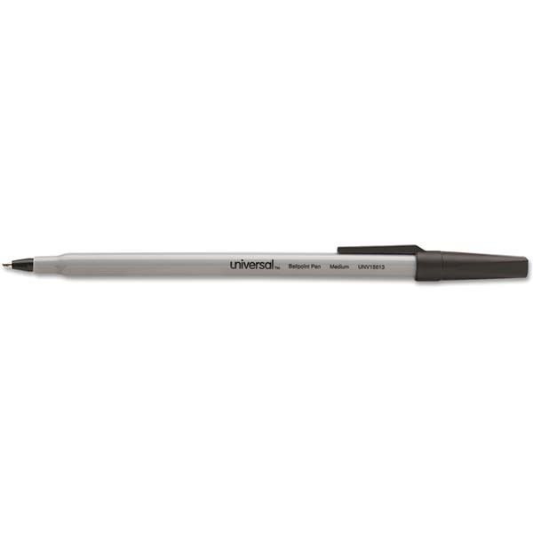 UNIVERSAL - Stick Pen: 1 mm Tip, Black Ink | MSC Direct