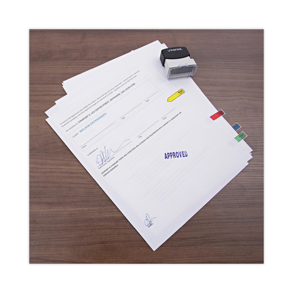 UNIVERSAL - Pre-inked Stock Stamps: Message: APPROVED; Material ...