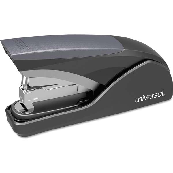 UNIVERSAL - 25 SHEET CAP BLK/GRY DELUXE FULL STRIP STAPLER | MSC Direct