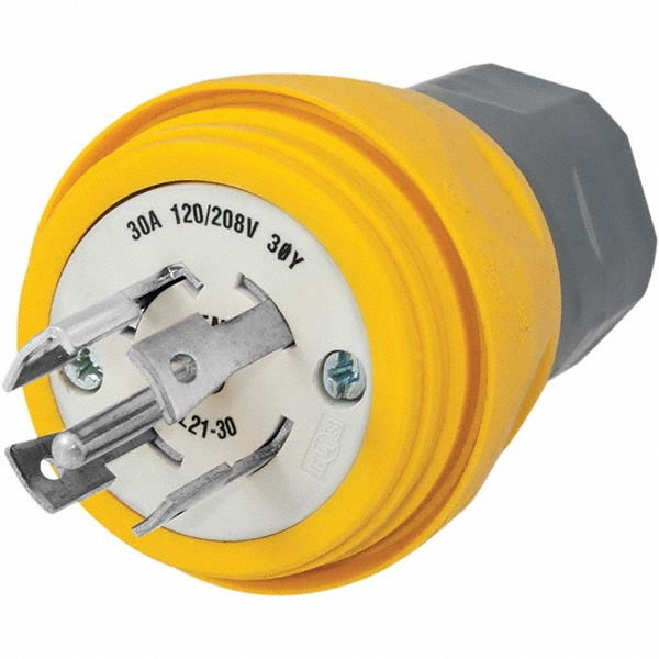 Hubbell Wiring Device Kellems 3 Phase Wye 120 208 VAC 30A NEMA L21 Hubbell Wiring Device Kellems 3 Phase Wye 120 208 VAC 30A NEMA L21