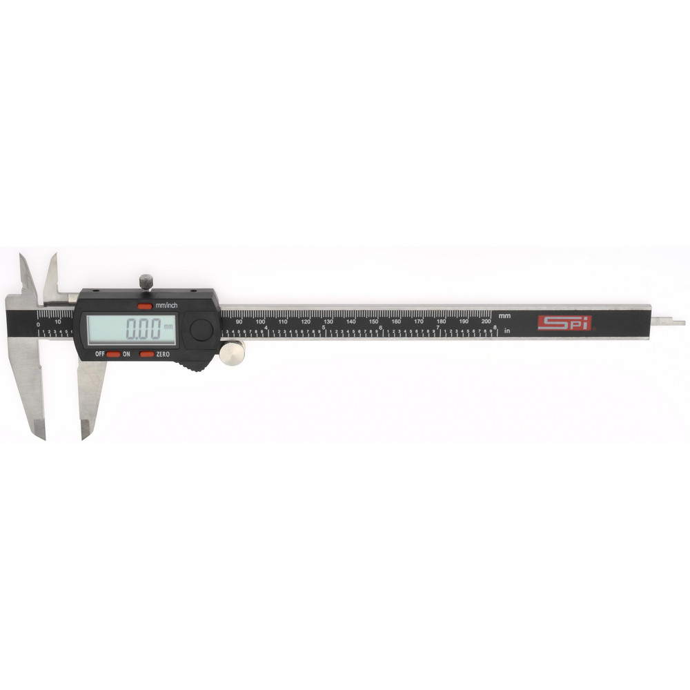SPI - Electronic Caliper: 200.00 mm, 8", 0.0100 mm, 0.0005" Resolution ...